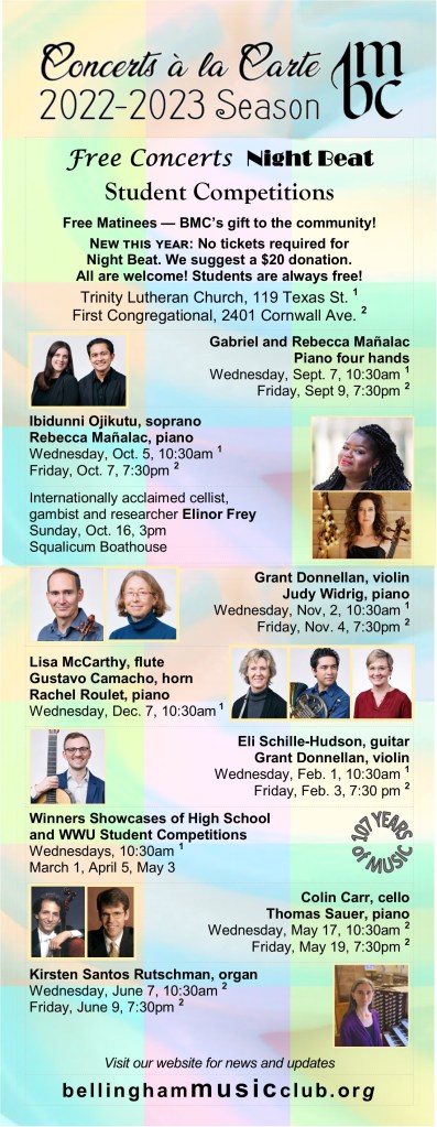 2022-2023 Season – Bellingham Music Club